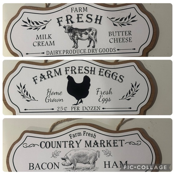 Hobby Lobby | Accents | New Farm Fresh Milk Cow Sign Decor Bovine ...